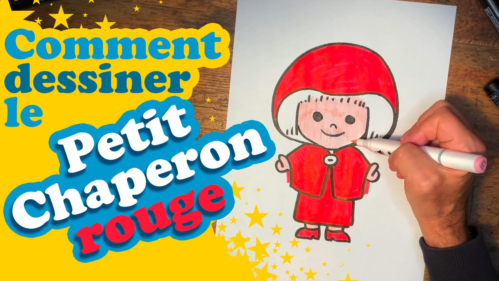 Comment dessiner le Petit Chaperon rouge étape par étape facile